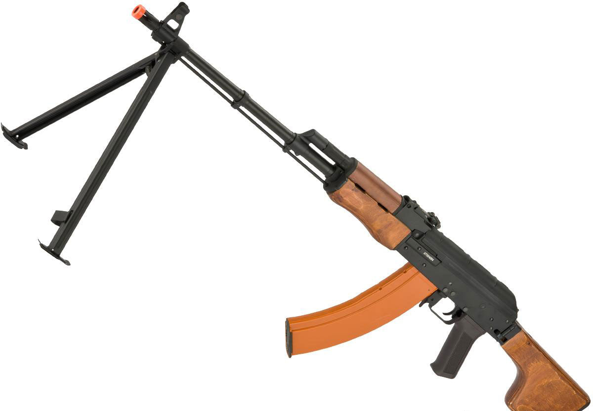 CYMA Standard RPK LMG Airsoft AEG Rifle w/ Steel Bipod and Wood Foldin ...