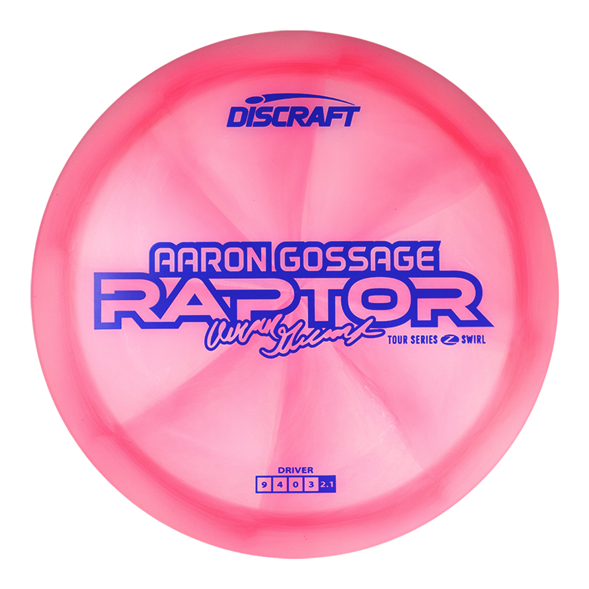 Discraft Z Swirl Raptor Disc - Aaron Gossage 2025 Tour Series – PB ...