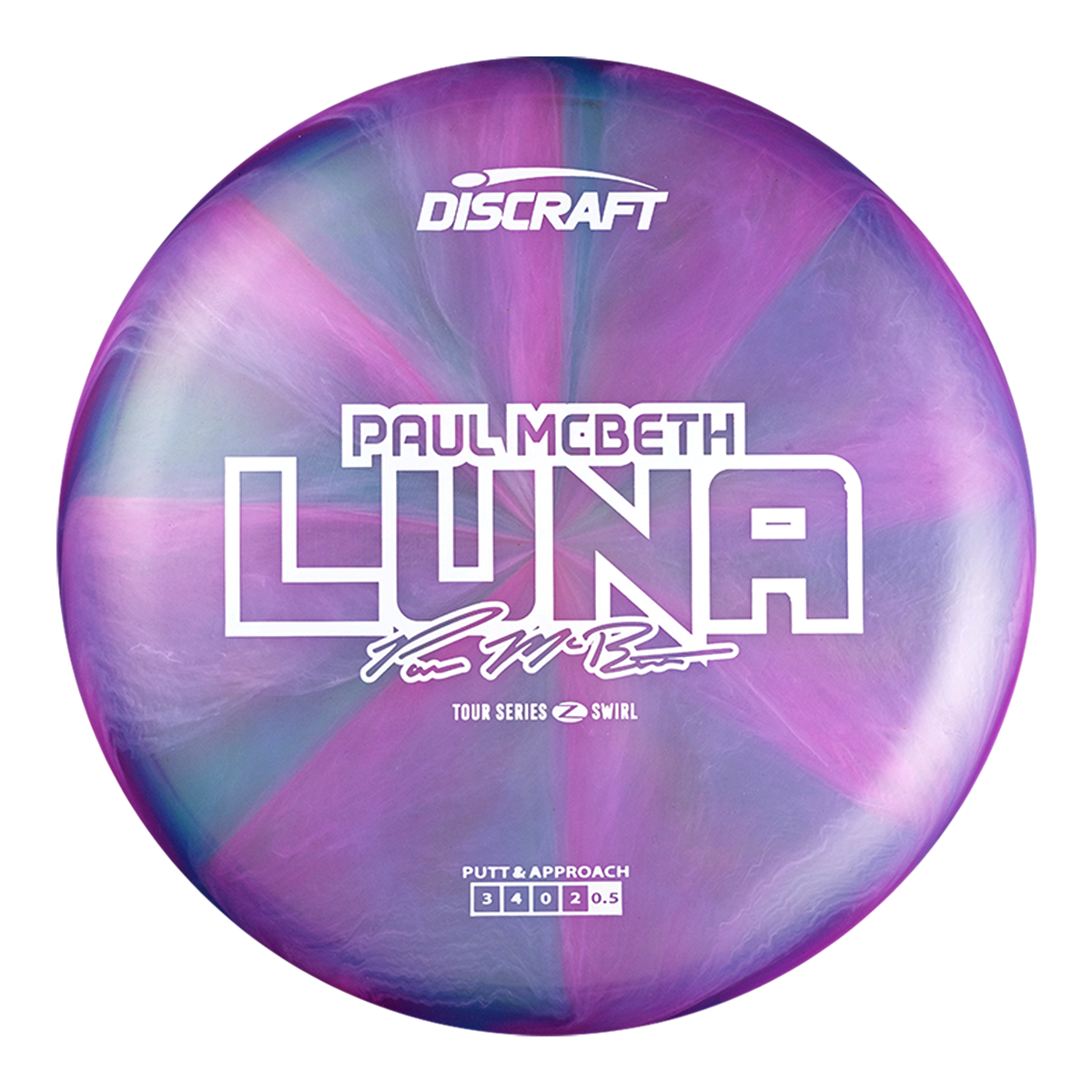 Discraft Z Swirl Luna Disc - Paul McBeth 2025 Tour Series – PB Sports LLC
