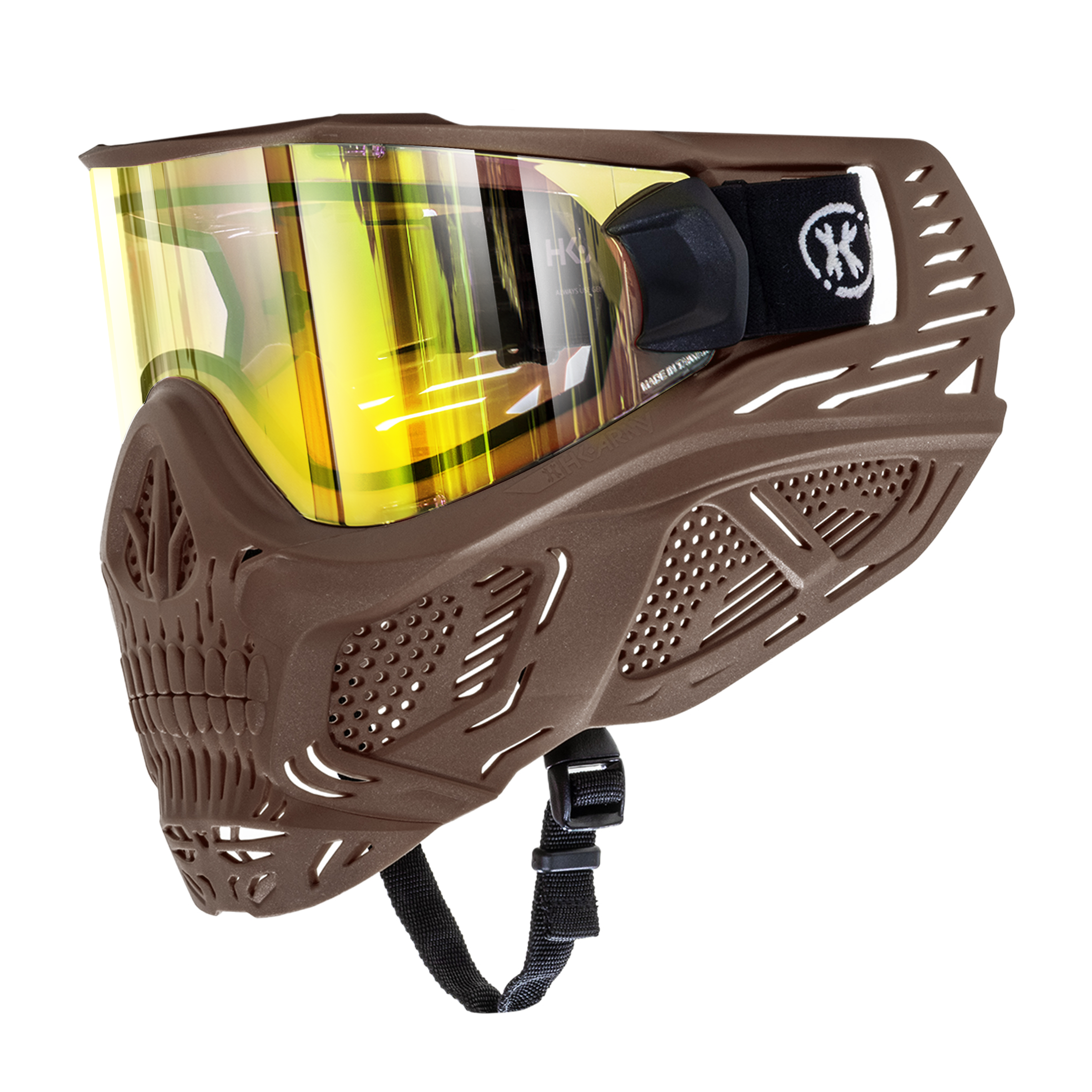 HSTL Skull Goggle "Sandman" - Tan w/ Gold Lens – PB Sports LLC