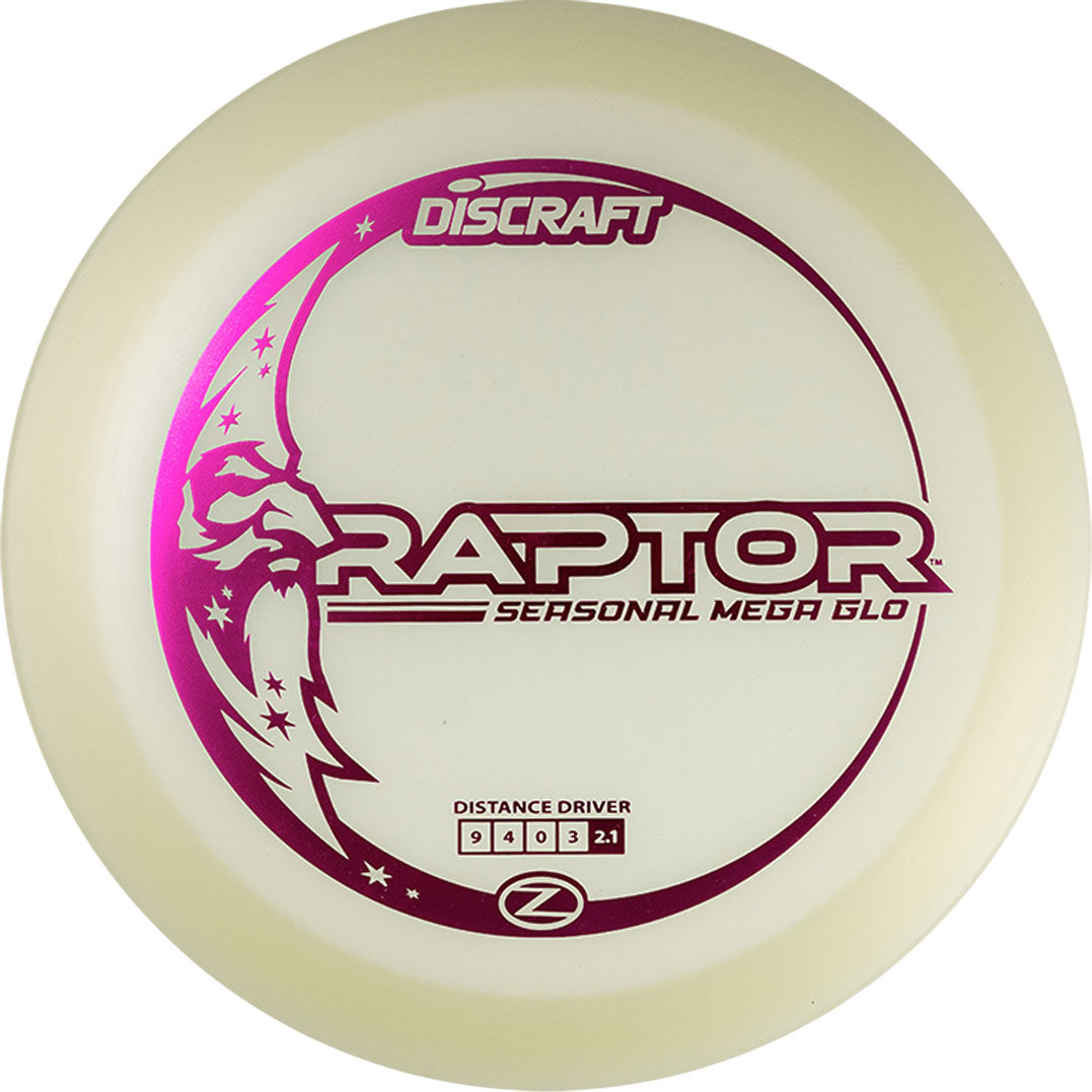 Discraft Seasonal Mega Glo Raptor Disc – PB Sports LLC