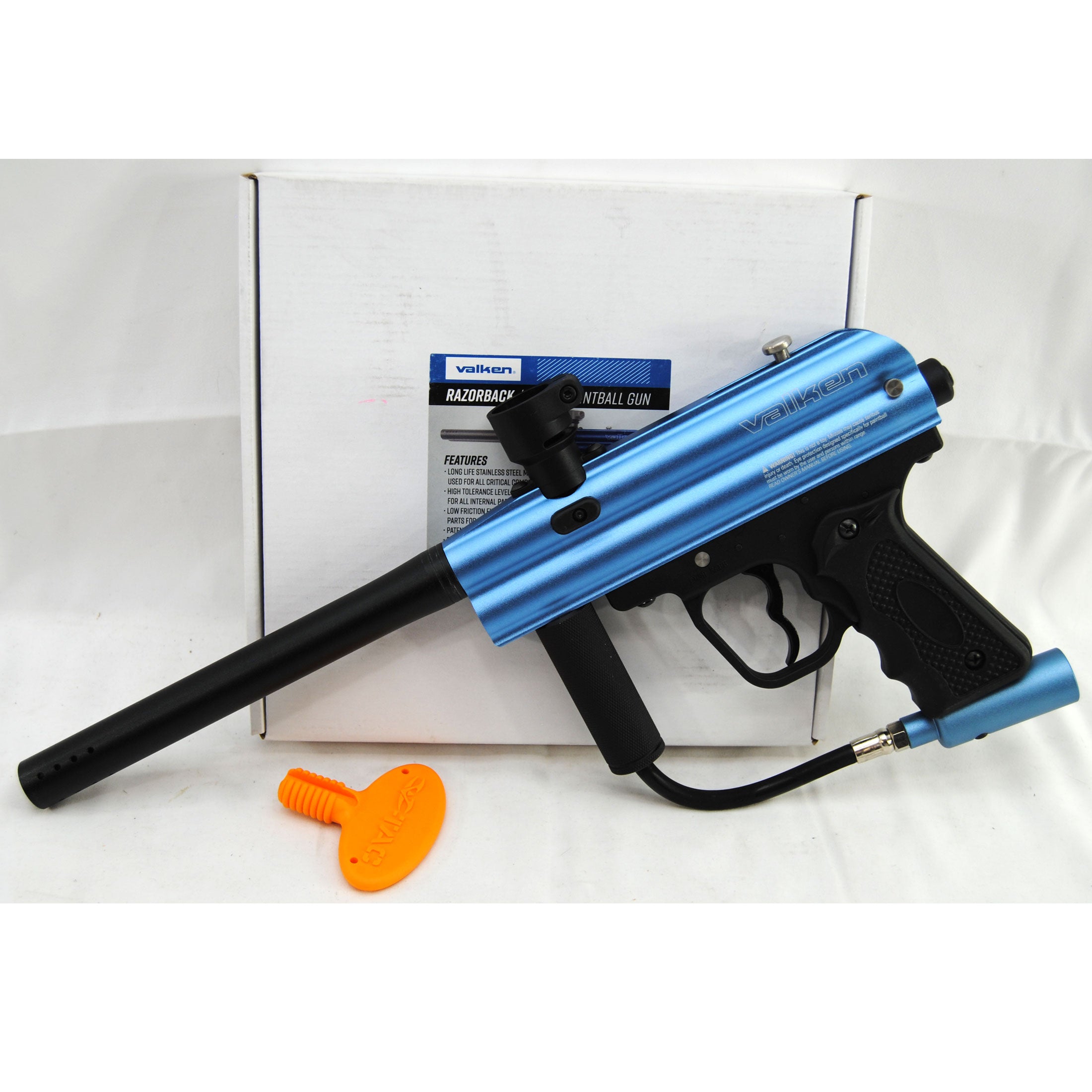 Used Valken Razorback Paintball Gun - Blue – PB Sports LLC