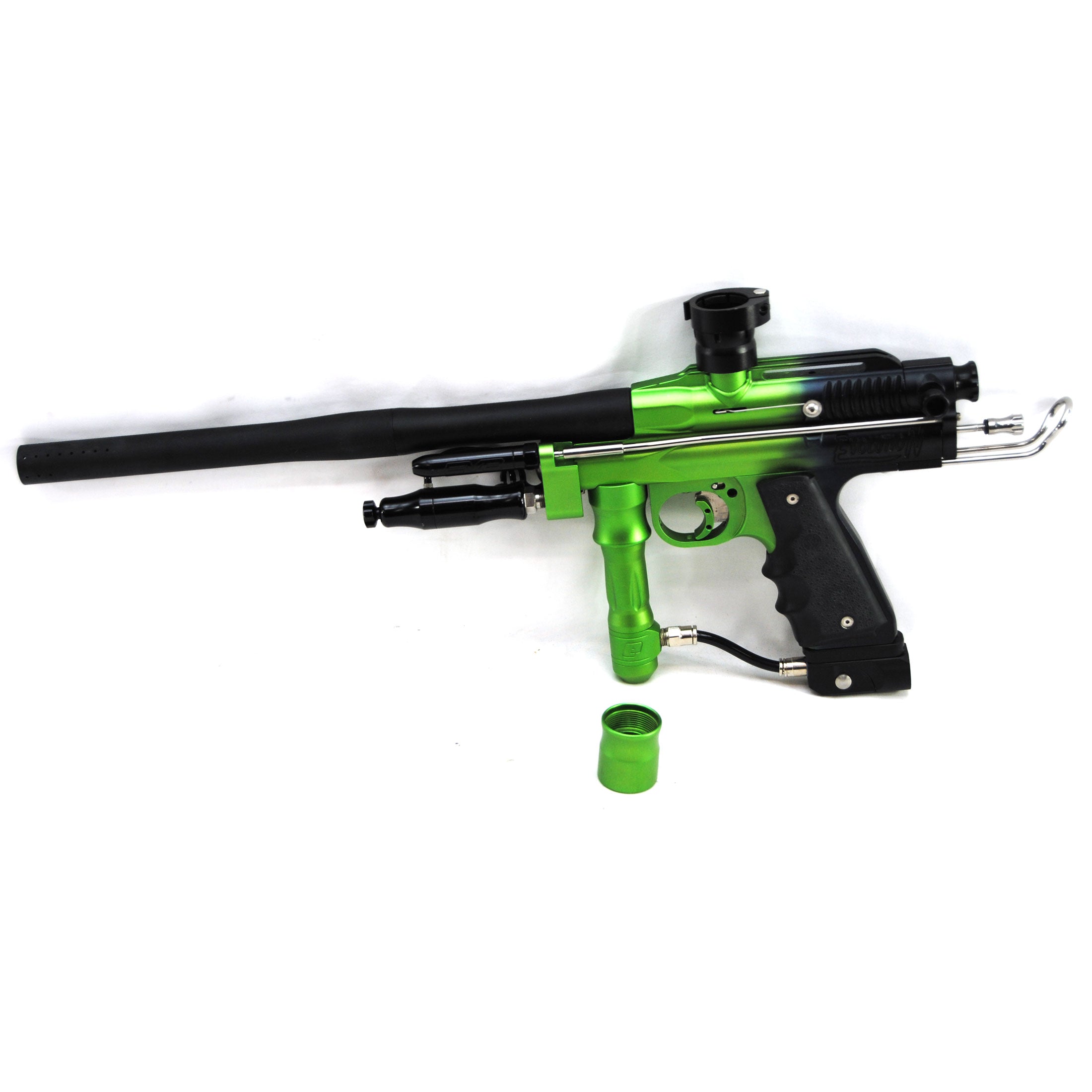 Used Belsales Evolution-X Autococker - Black/Green Fade – PB Sports LLC