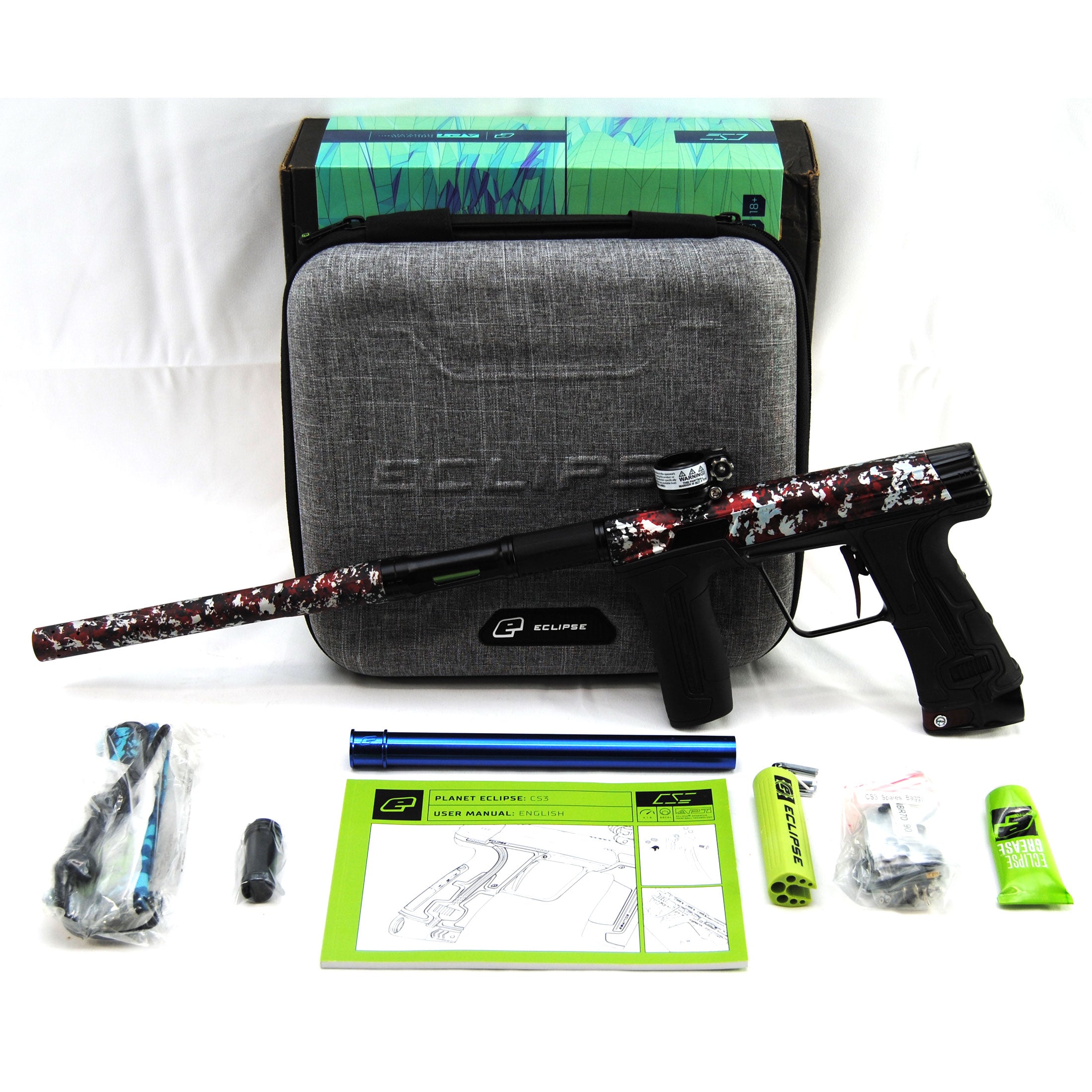 Used Planet Eclipse CS3 - Red/White/Black Brush Camo – PB Sports LLC