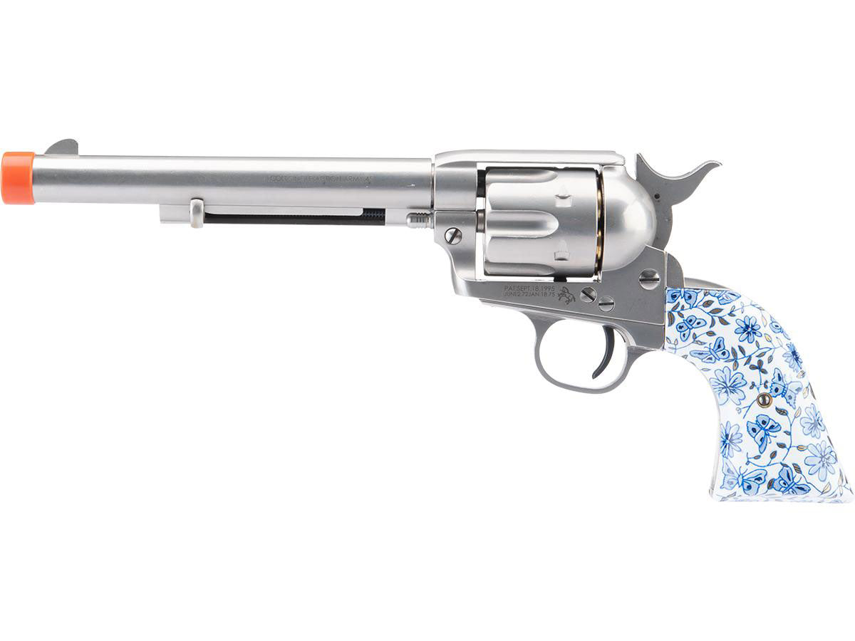 Colt SAA .45 Peacemaker Gas Powered Airsoft Revolver - Cavalry Barrel ...
