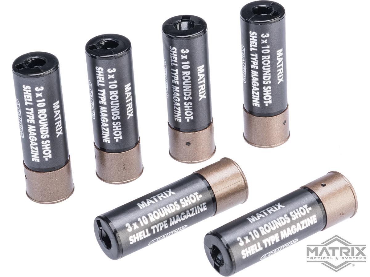 Matrix 30 Round Shotgun Shell Magazines for Spring Powered Airsoft Sho ...