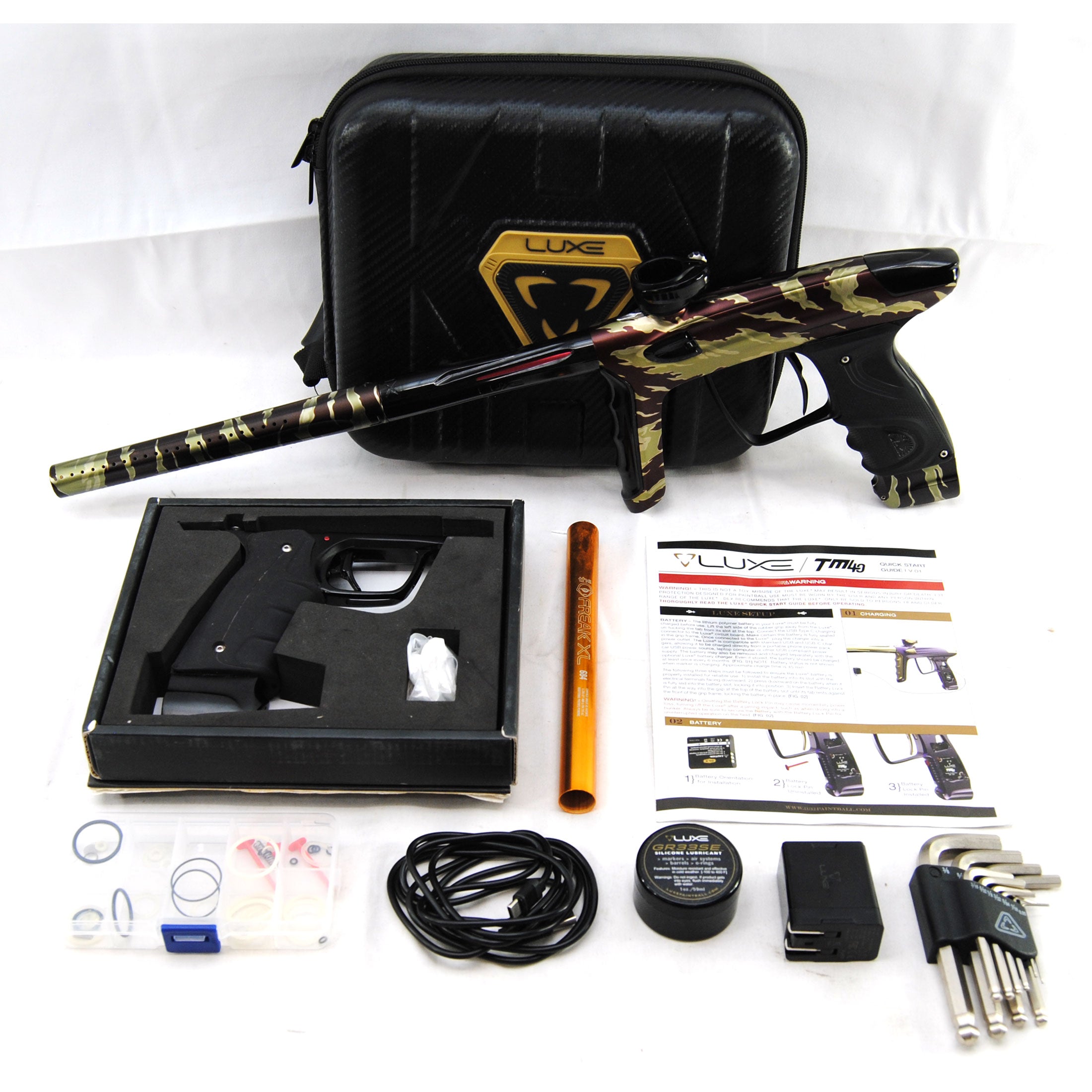 Used DLX Luxe TM40 w/ Mech Frame - Tiger Camo – PB Sports LLC