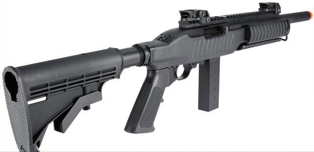 KJW Full Metal KC-02 Airsoft Gas Blowback Tactical Carbine / Sniper Ri ...