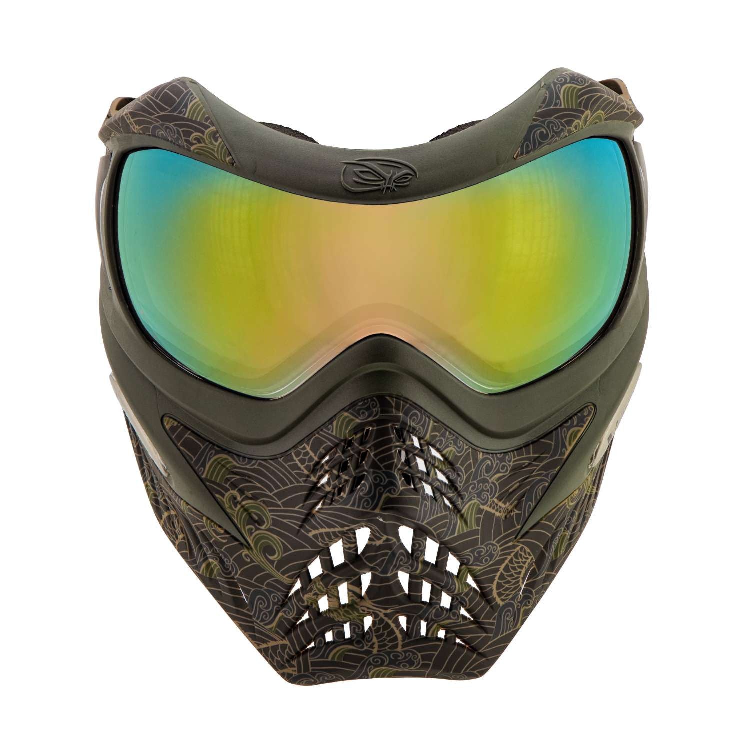 V-Force Grill SE Paintball Mask Goggle - Dragon Fury w/ Quicksilver Le ...