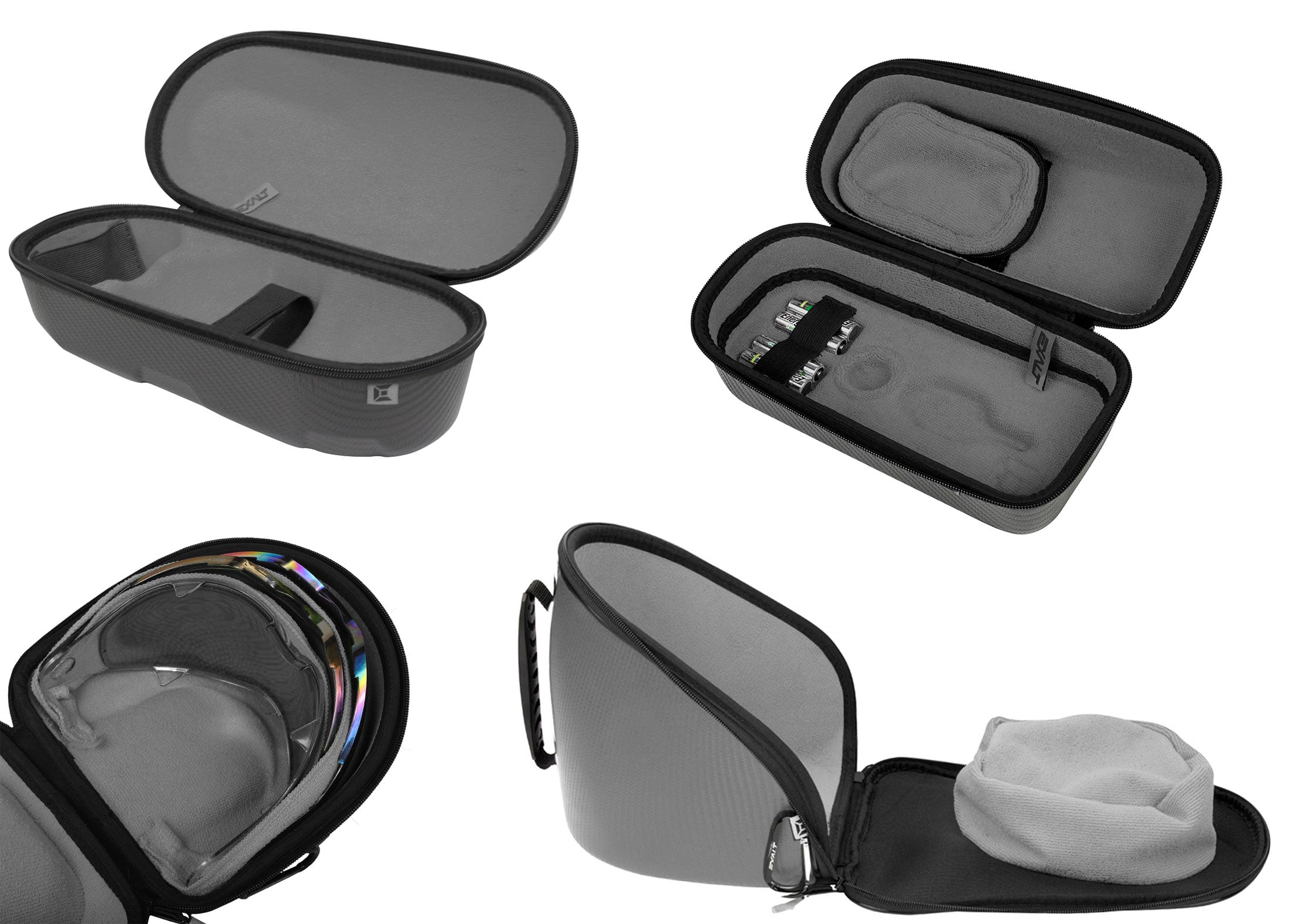 Exalt Universal Carbon V3 Goggle & V3 Lens & Loader & Tank Case - Char ...