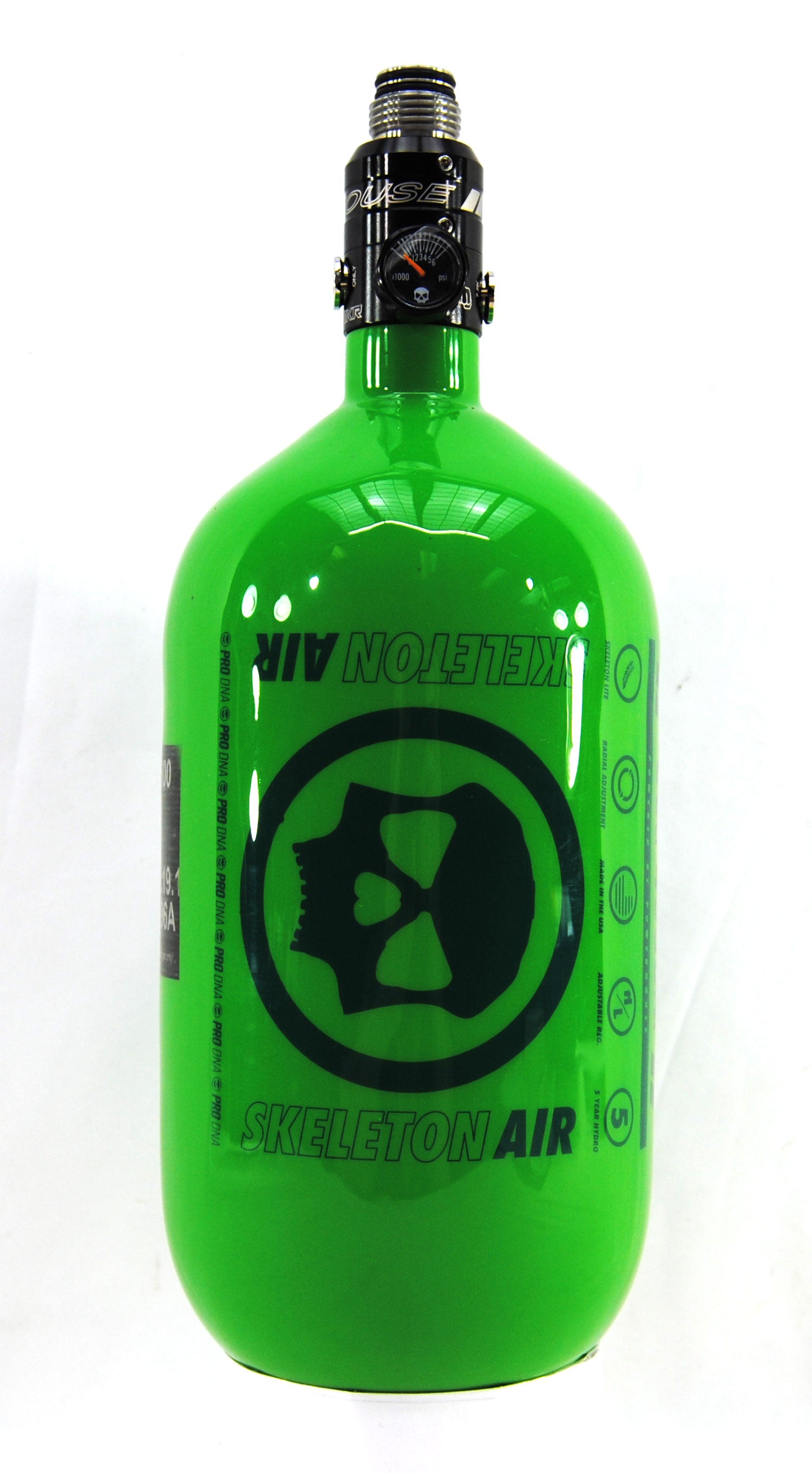 Infamous Skeleton Air "Hyperlight" 80ci/4500psi Tank w/ Haymaker 500 R ...