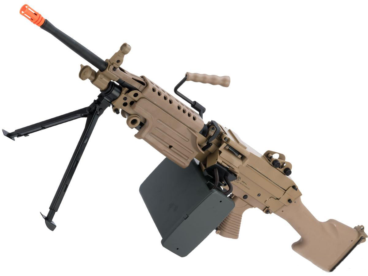 Cybergun FN Licensed M249 MK II AEG Airsoft Machine Gun Black – PB ...